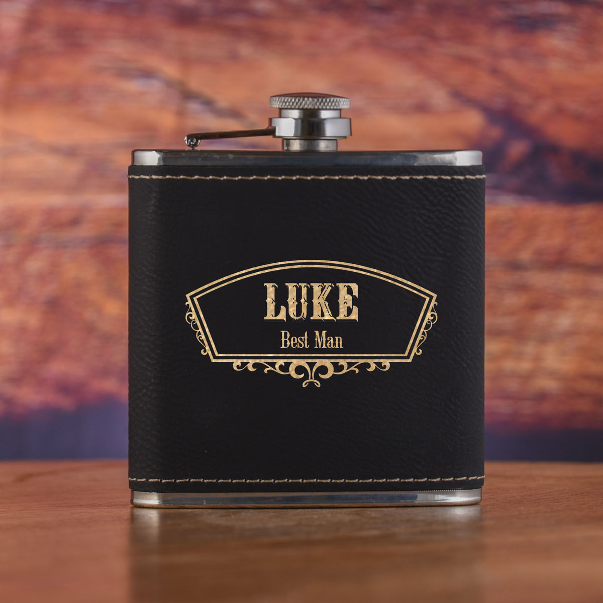 Custom Engraved Pocket Flask Gifts | Crystal Imagery