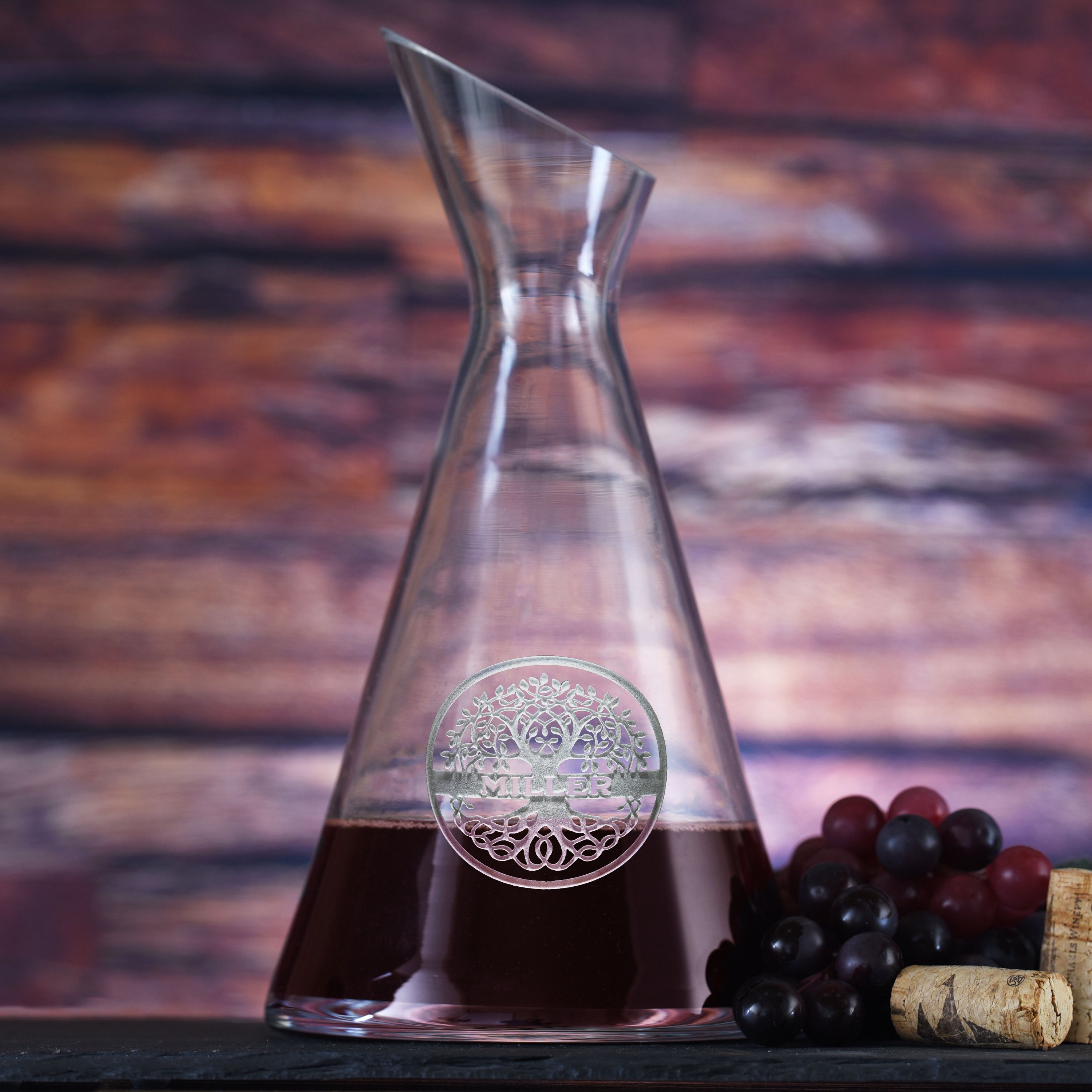 Personalized and Custom-Engraved Wine Decanters & Sets - Crystal Imagery