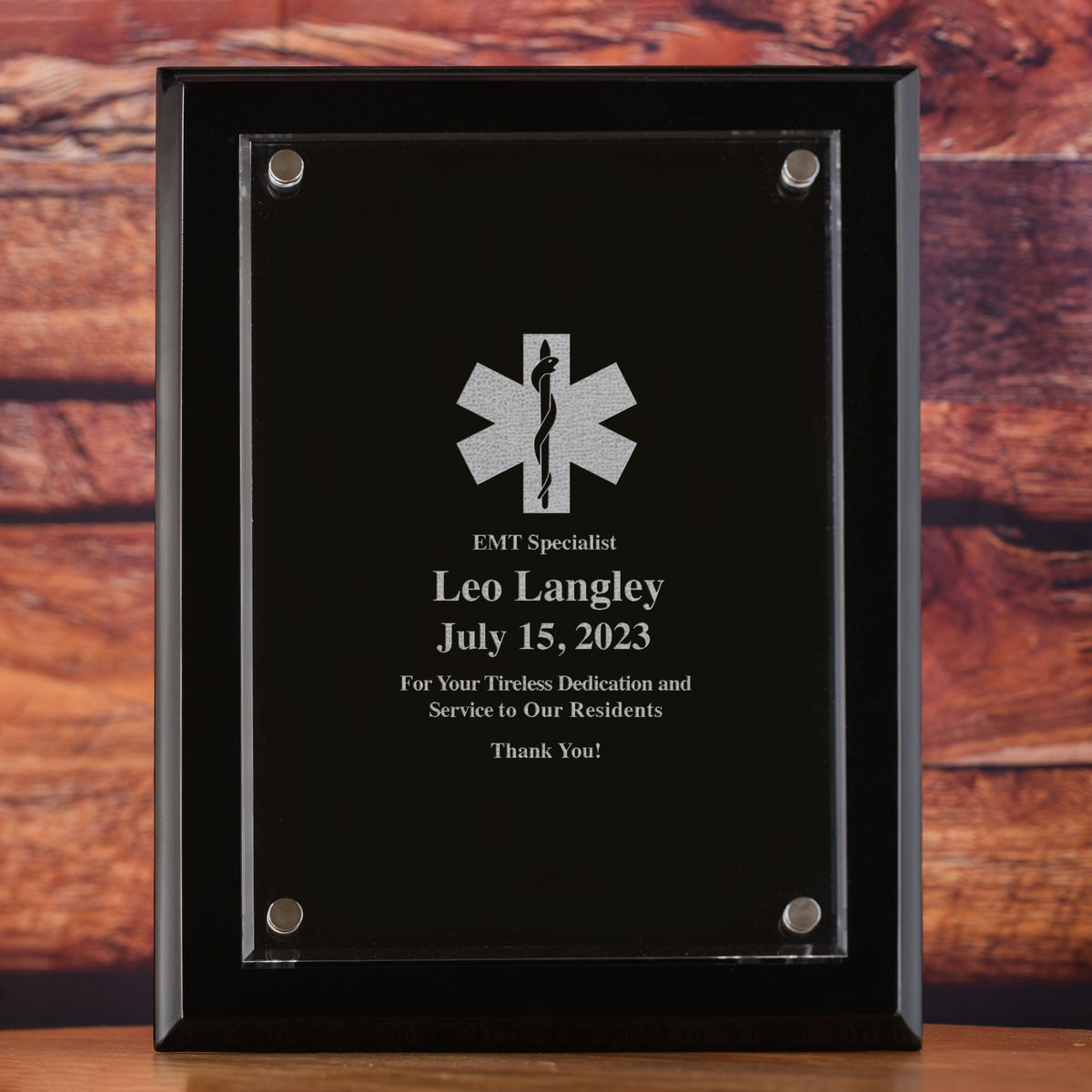 EMT and First Responder Plaque Recognition Award