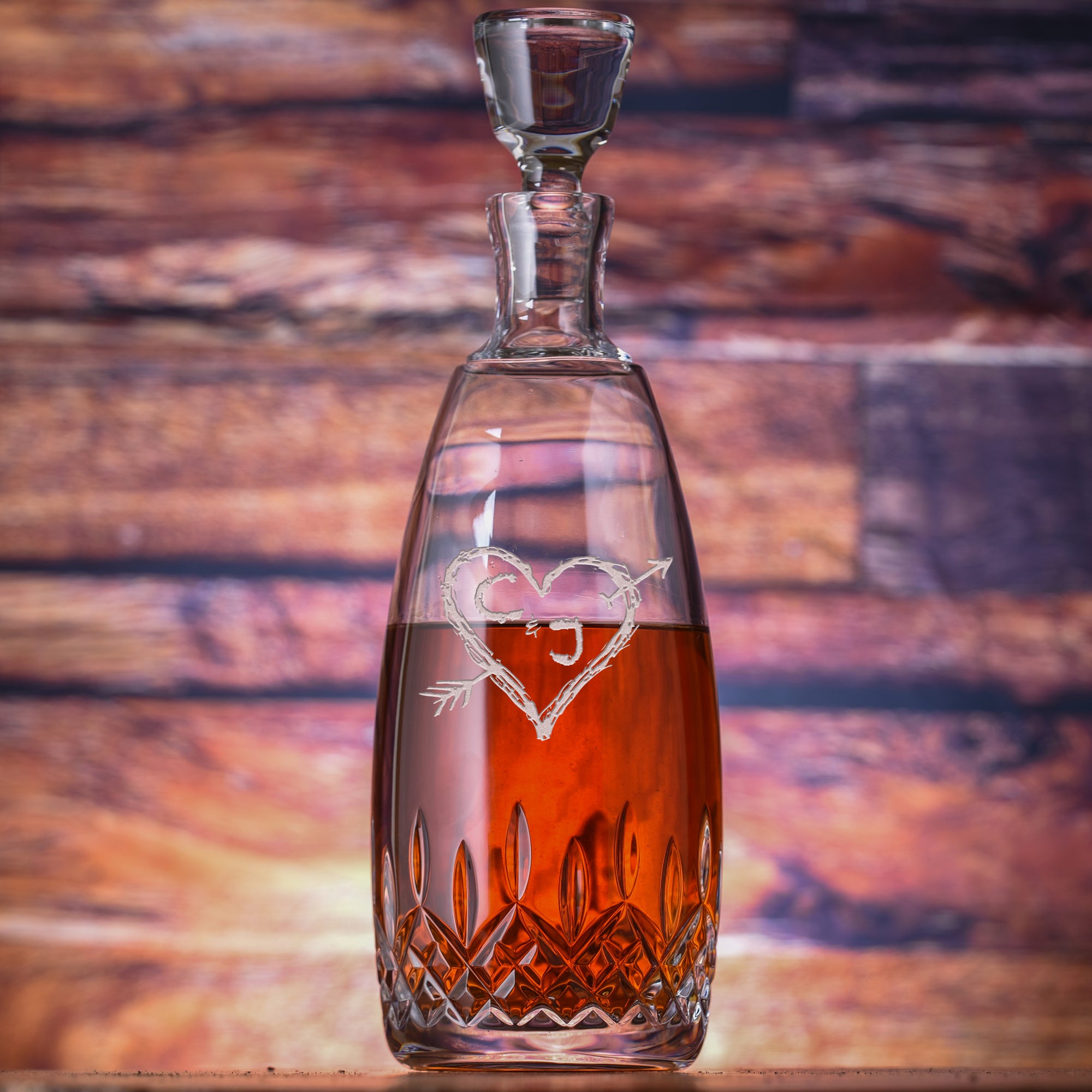 Lismore Essence Wedding Whiskey Decanter - Crystal Imagery