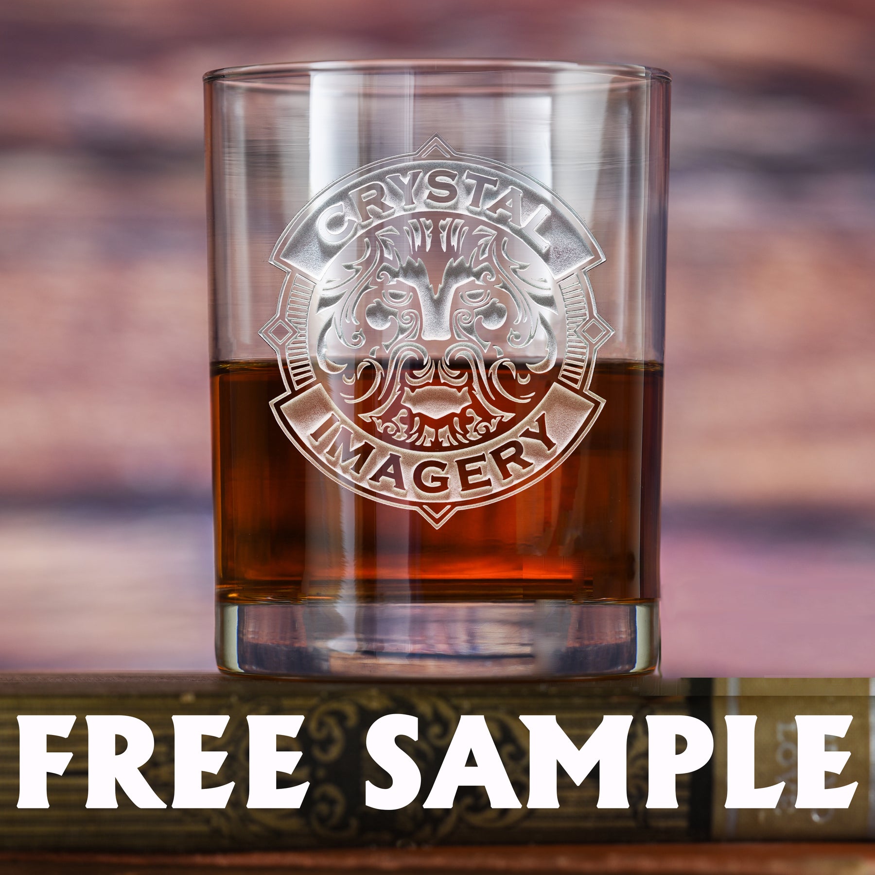 Custom/Personalized Barware with Logo | Logo Bar Glasses– Crystal Imagery