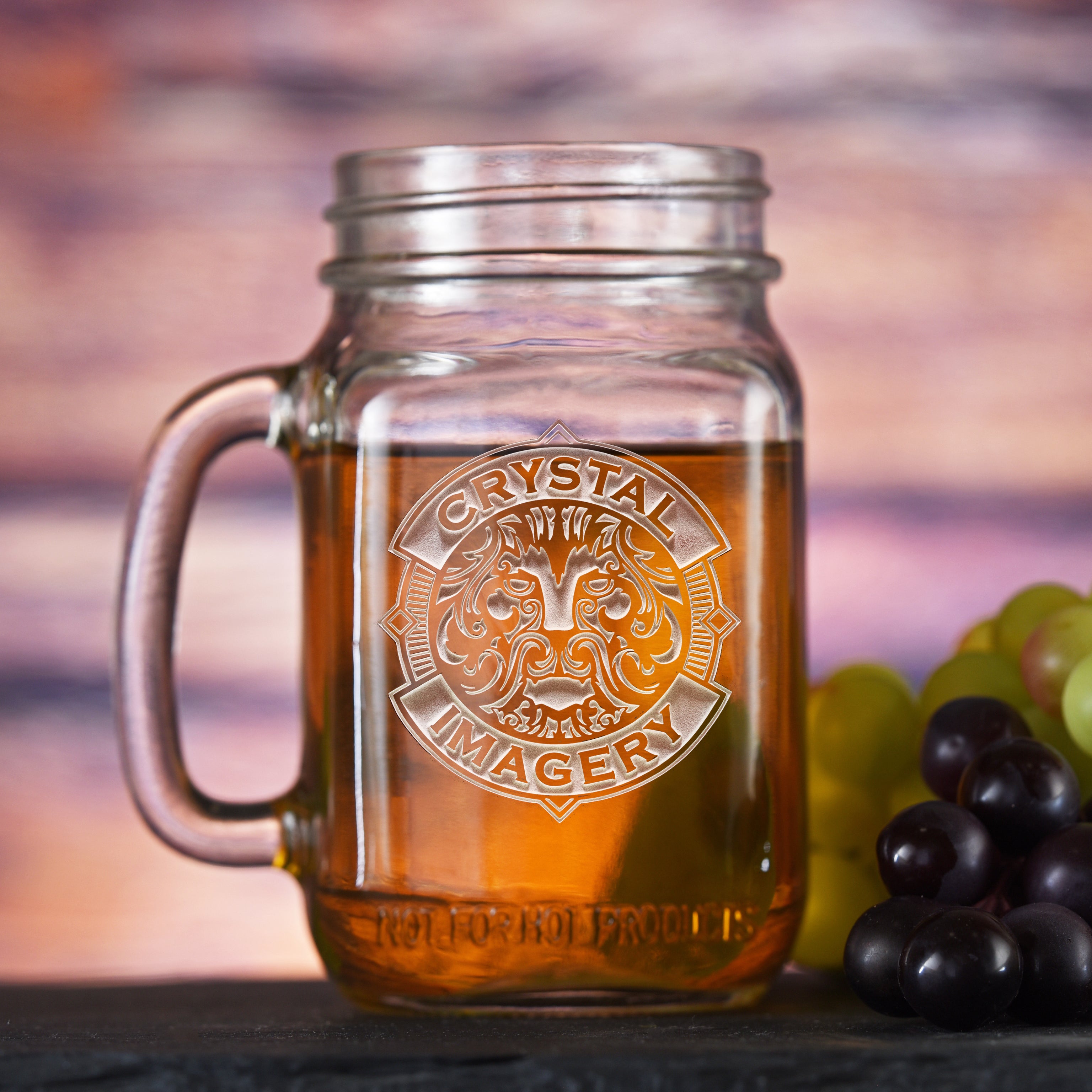 Custom Embossed Company Logo/Branded Glass Mason Jars– Crystal Imagery