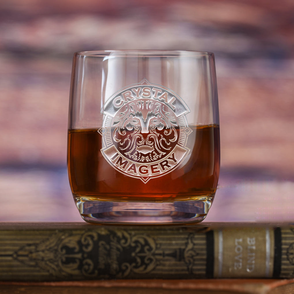 Deep Etched Whiskey Glasses | Crystal Imagery Personalized Gifts