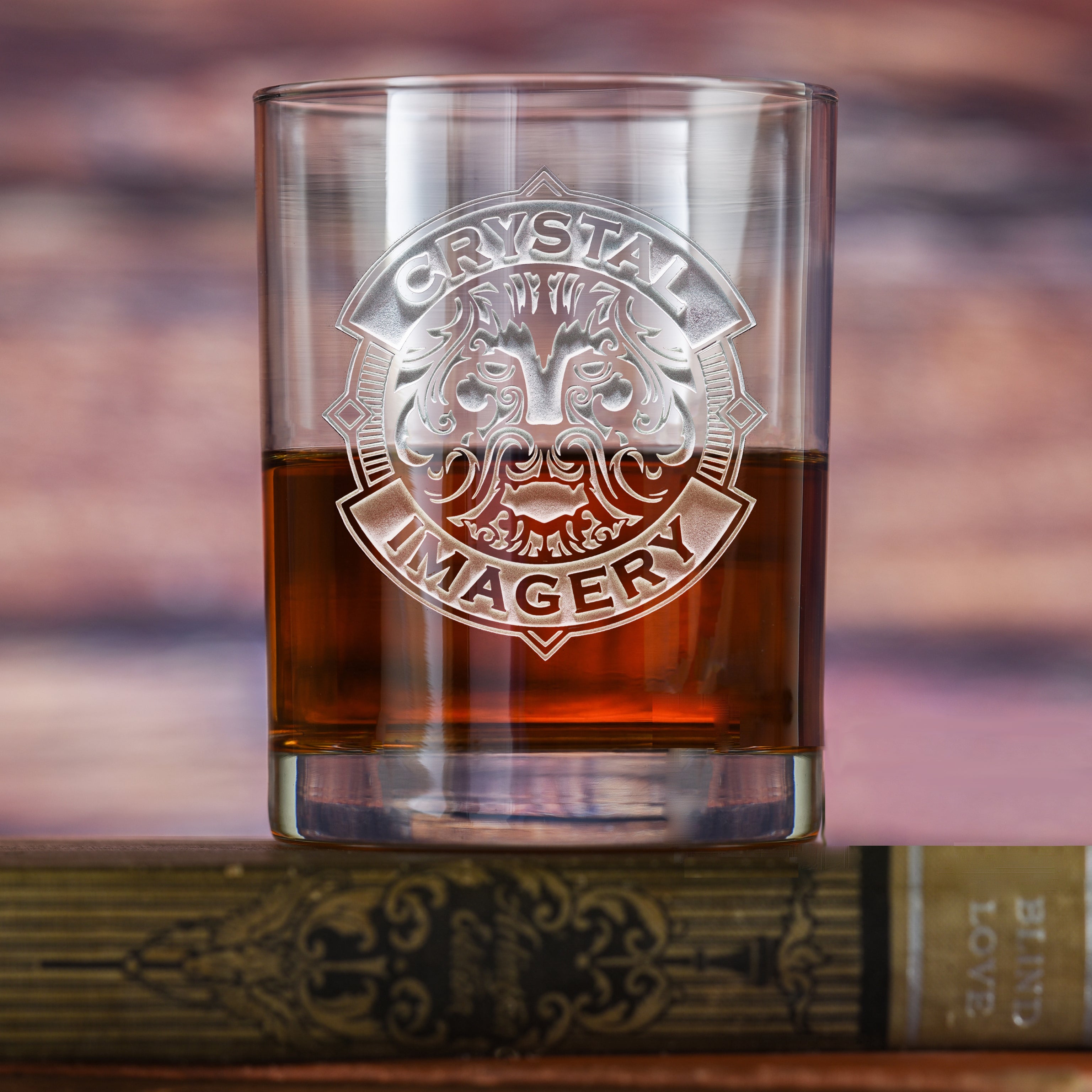 Custom Logo Whiskey Glasses – Engraved Bourbon Rocks Glasses | Crystal ...