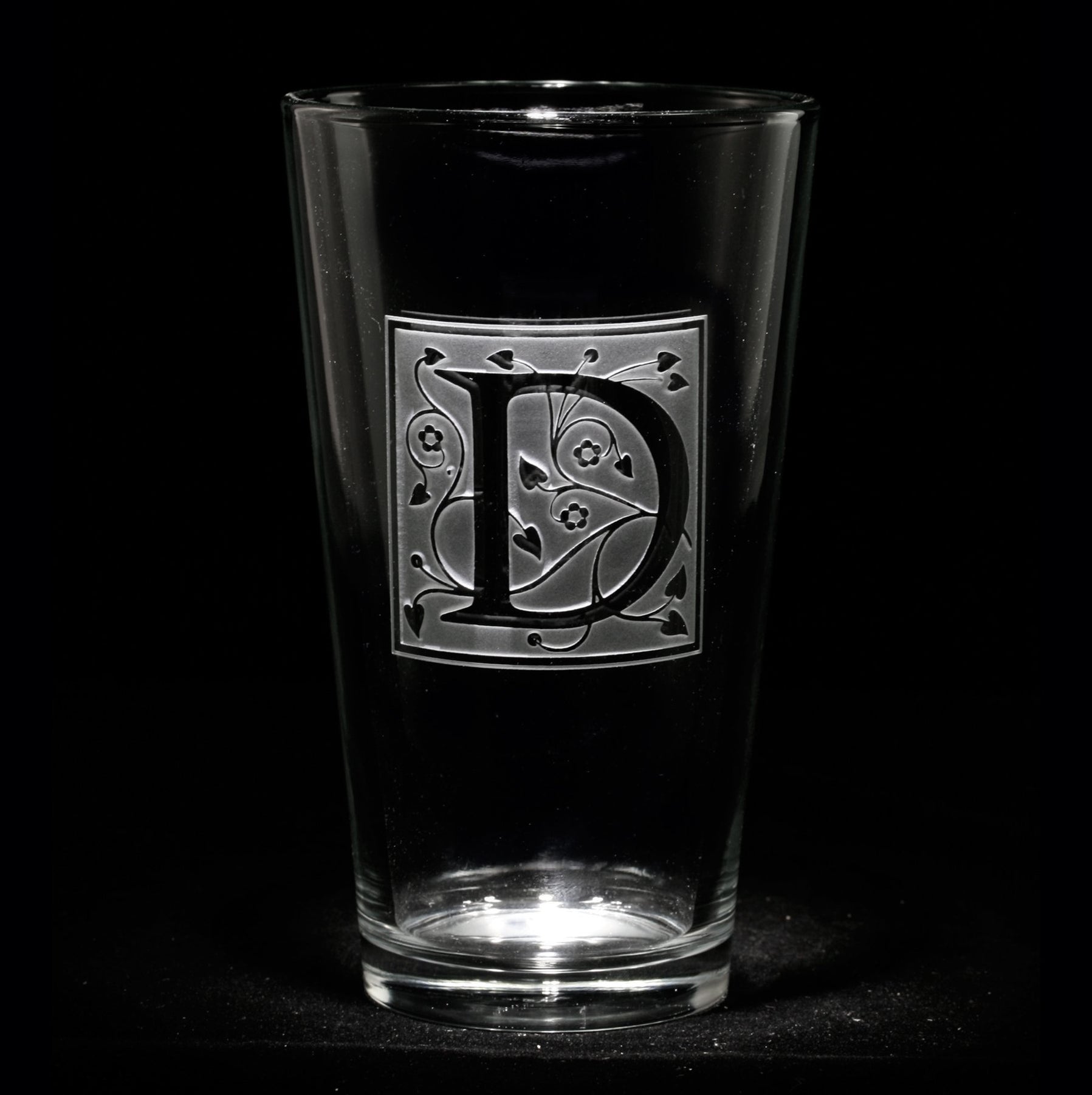 Monogrammed Water Glasses | Engraved Drinking Glasses– Crystal Imagery